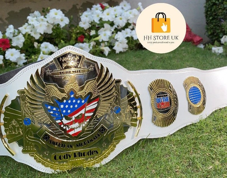 WWE Cody Rhodes Nightmare Championship Wrestling Belt 2mm Brass Metal ...