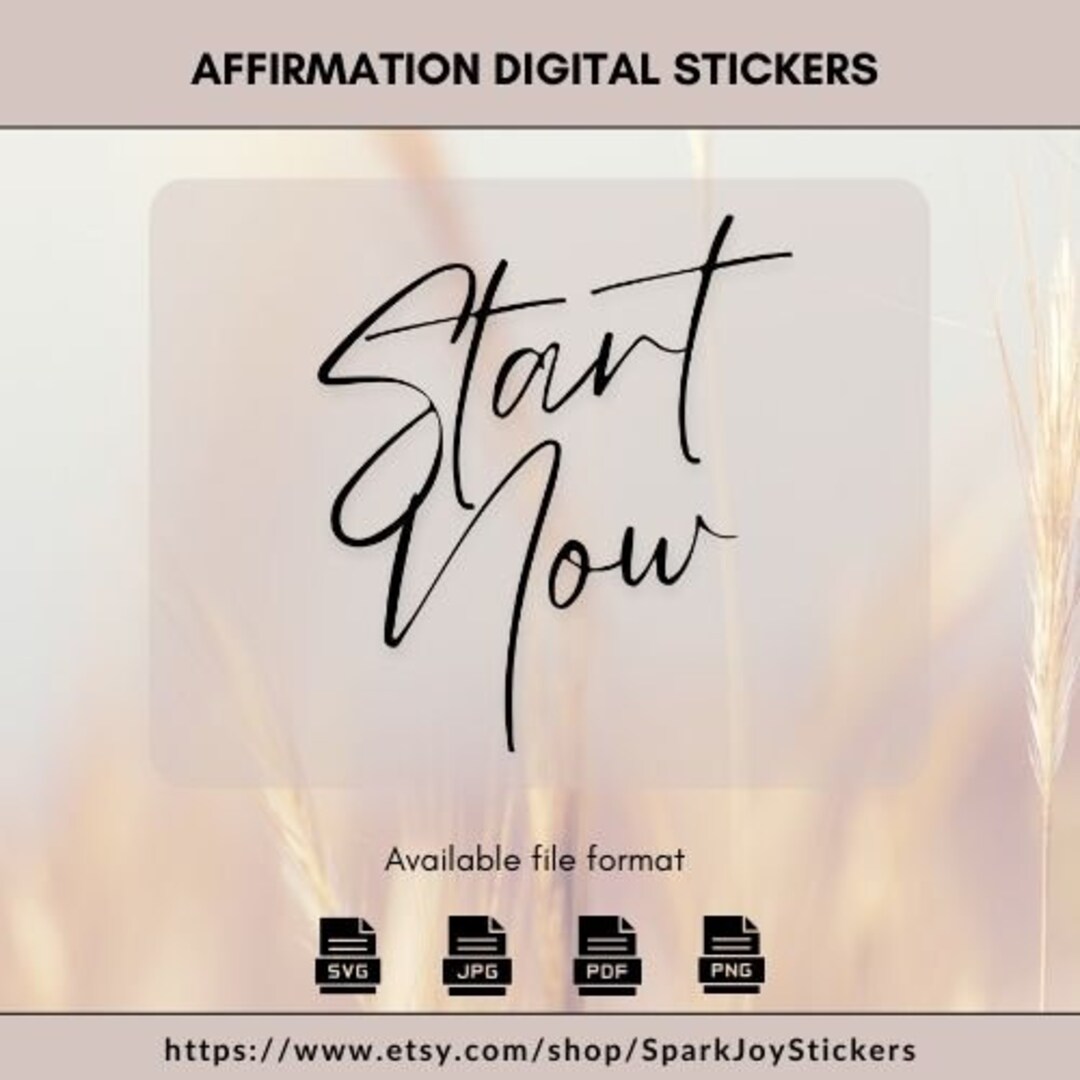 AFFIRMATION STICKER PACK - Etsy