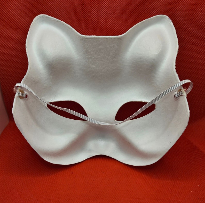 Glittery White Cat Mask Cosplay Masks Therian Masks Cat Cosplay Therian ...