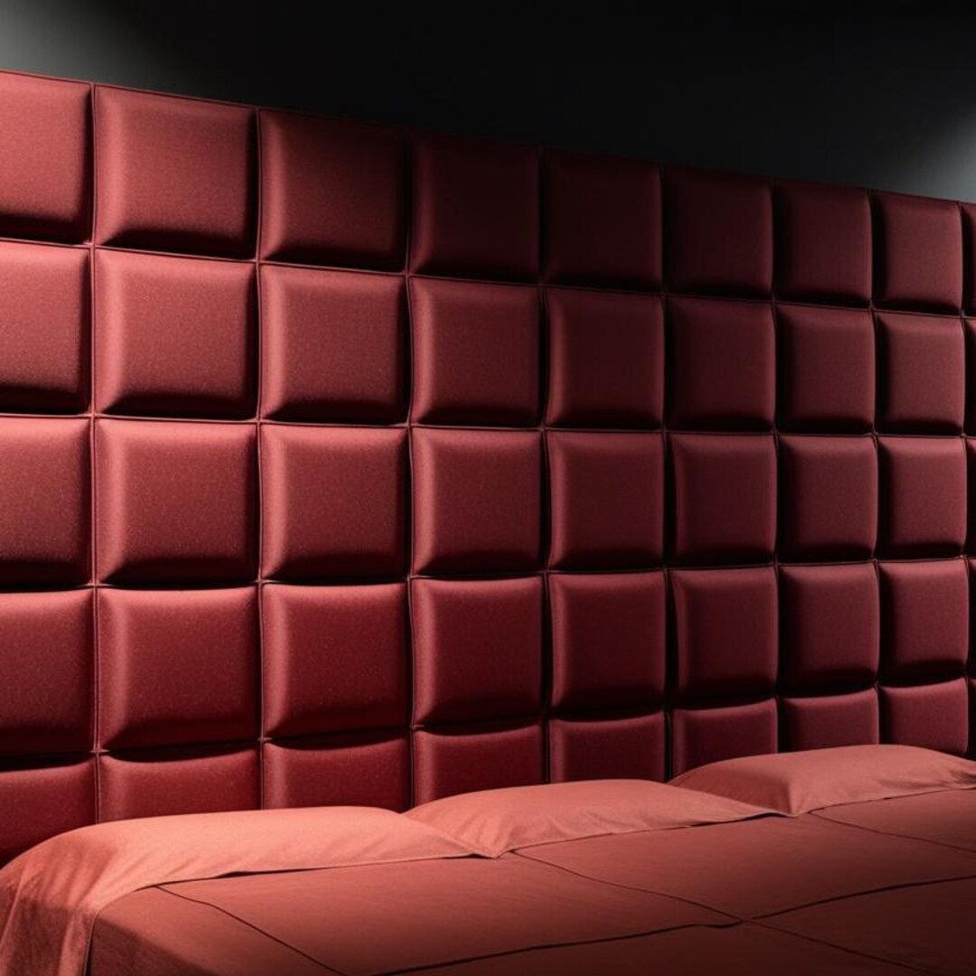 Custom Soft Wall Panels, Square Bedroom Wall Mounted Bed Frame ...