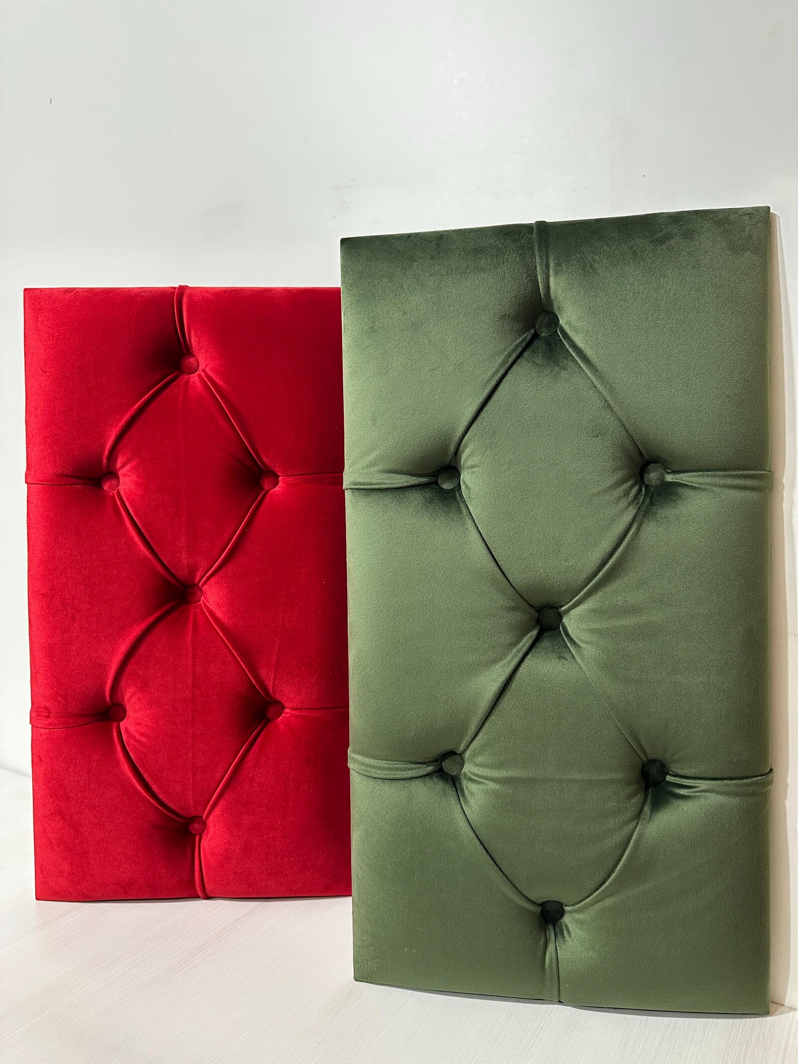 Tufted Wall Panels With Capitone Stitching, Custom Upholstered ...