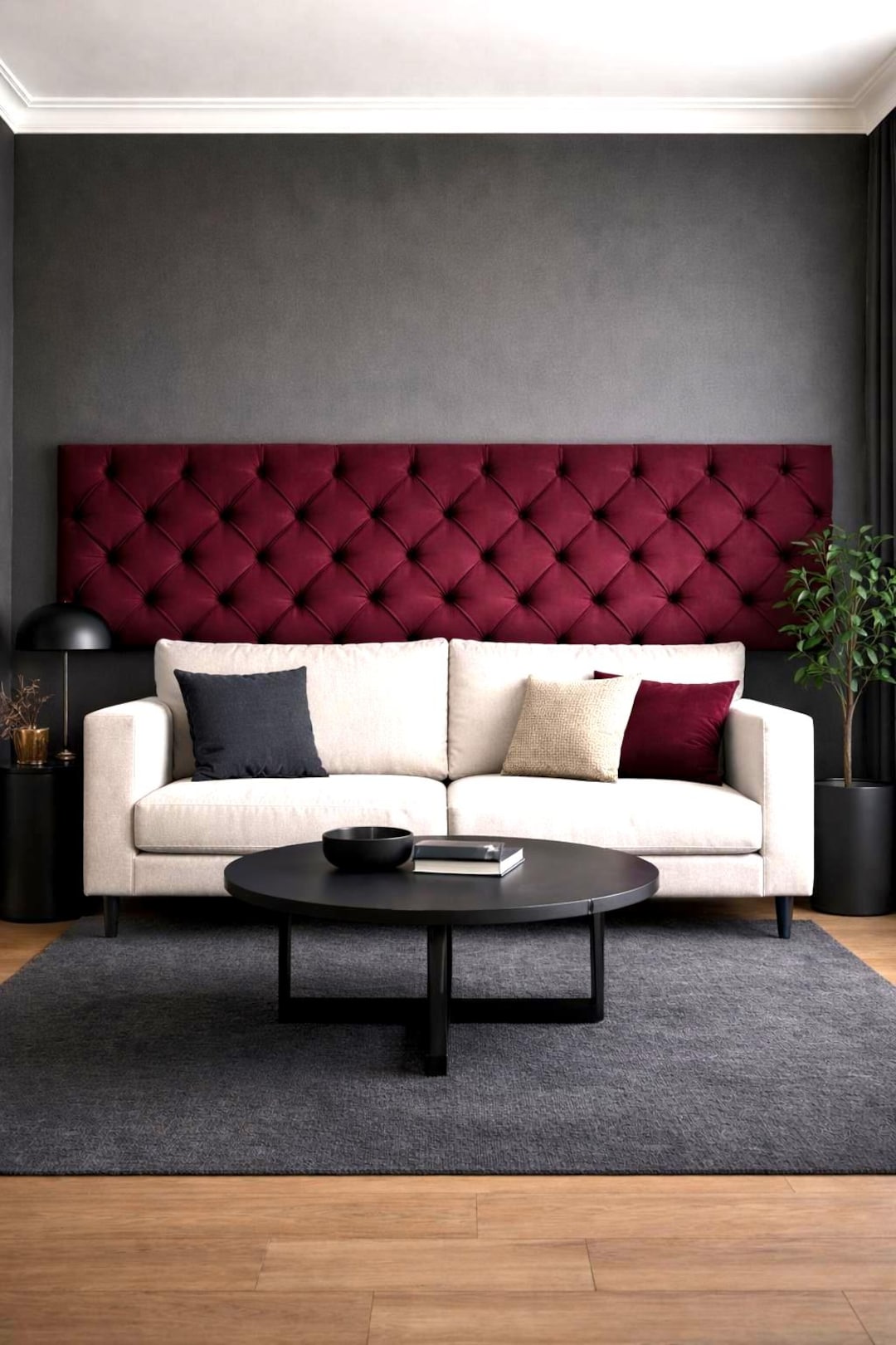 Luxury Tufted Wall Panels With Capitone Stitching, Custom Upholstered ...