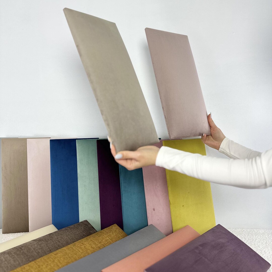 Wall Upholstered Soft Panels Sample, Fabric Wall Hanging Bedroom Panels ...