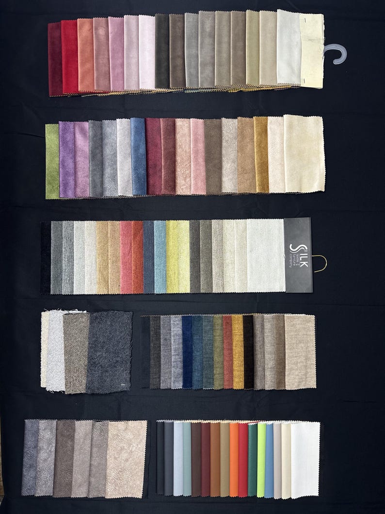 Fabric Swatches for Soft Wall Panels, Color Palette Fabric Samples for ...