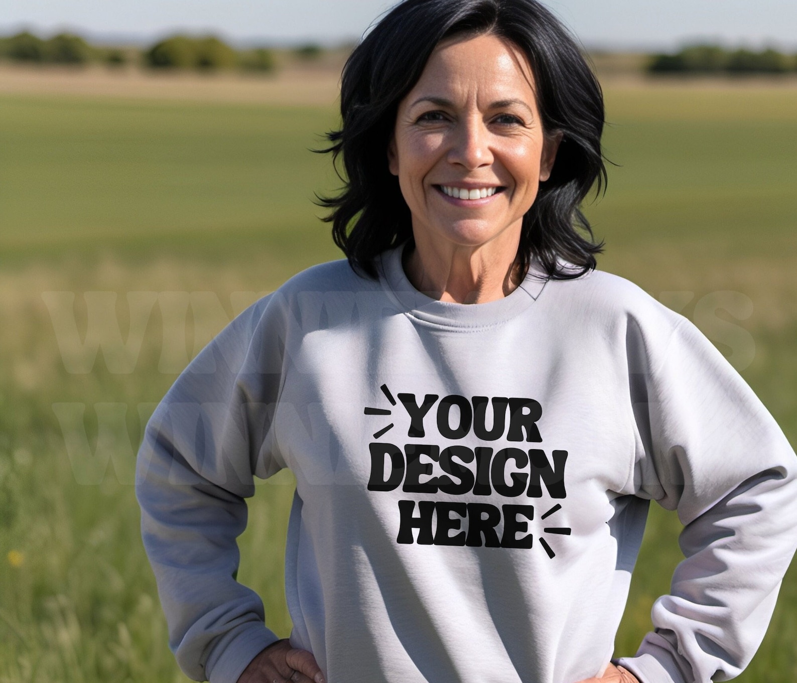 Gildan 18000 Senior Model Mock | Gildan 18000 Sport Grey Sweatshirt ...