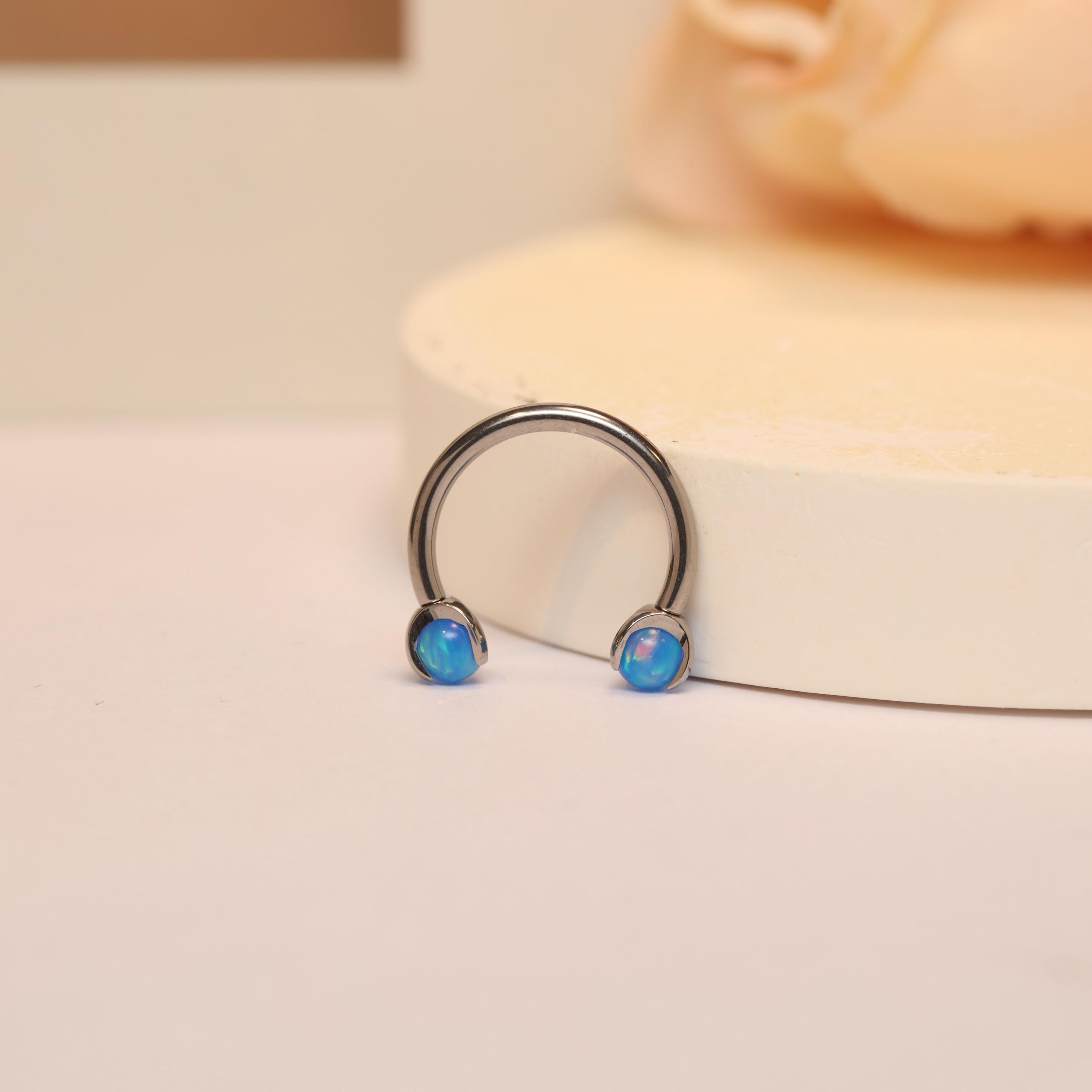 Australian Horse Hoof Septum Piercing Ring 16G Horseshoe Shaped Nasal ...