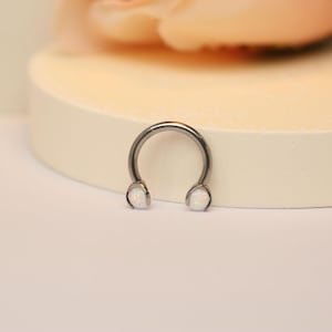 Australian Horse Hoof Septum Piercing Ring 16G Horseshoe Shaped Nasal ...