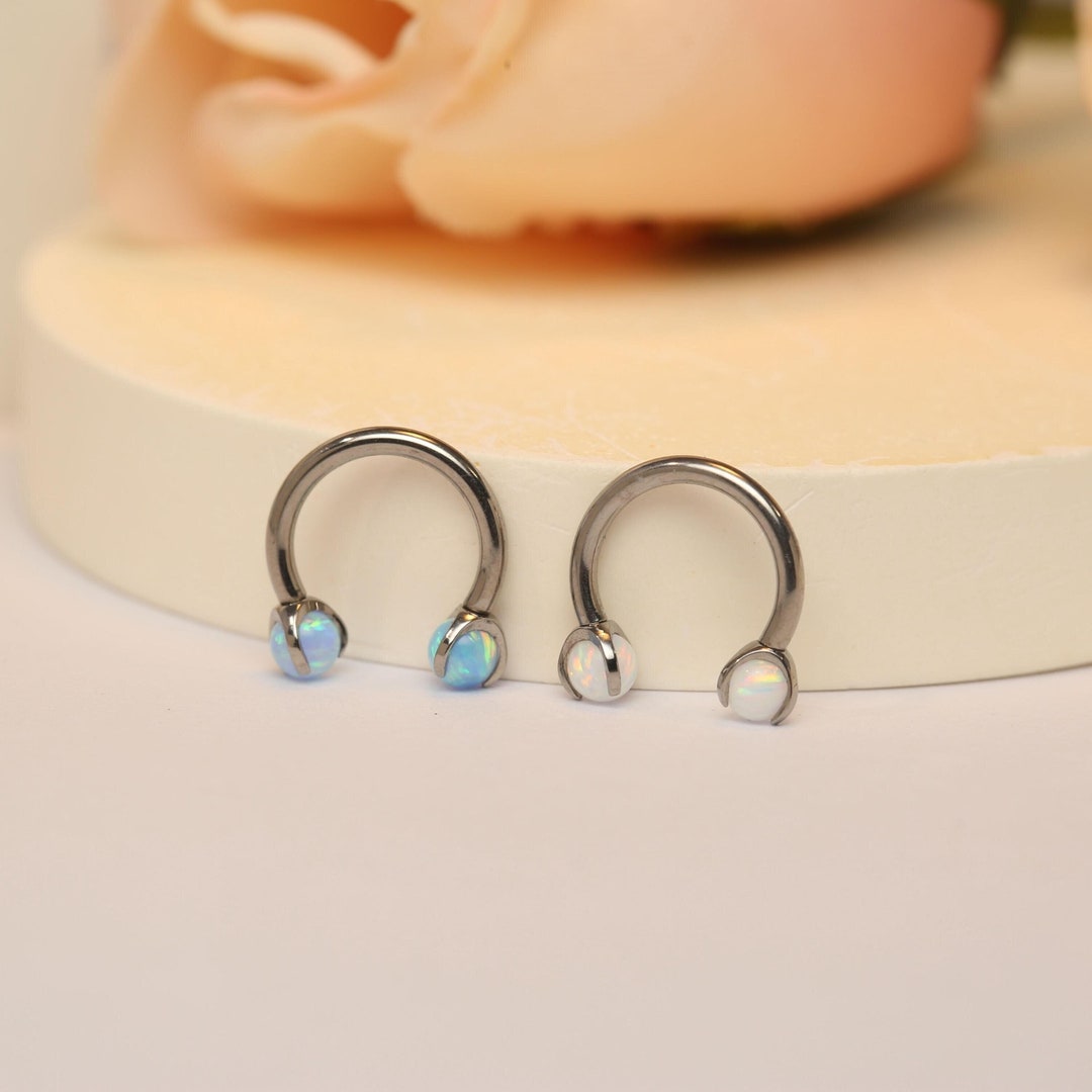 Australian Horse Hoof Septum Piercing Ring 16G Horseshoe Shaped Nasal ...