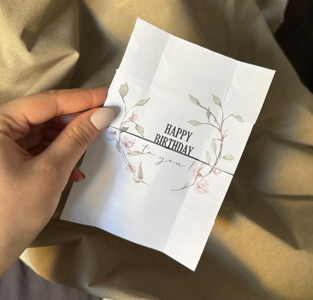 Endless Card, Happy Birthday, Infinity Card, Infinity, Birthday Card ...