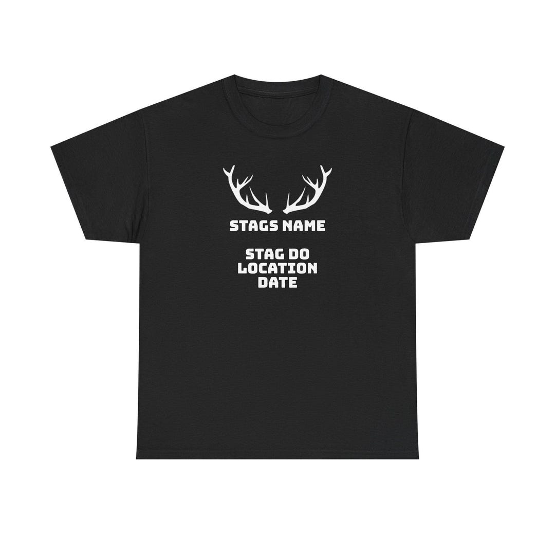 Customizable Stag Do T-shirt, Stag Party T-shirt, Bachelor Event Top ...