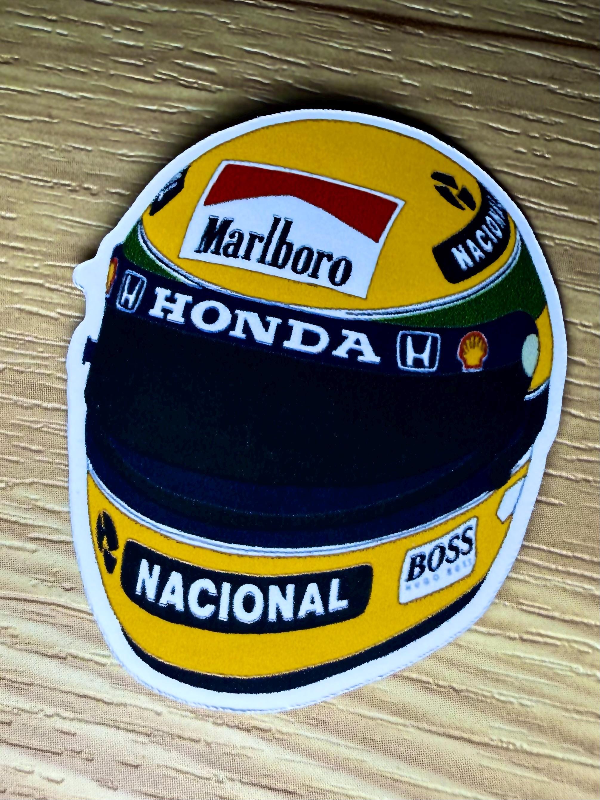F1 Driver Helmet Stickers Max Verstappen, Lando Norris, Ayrton Senn ...