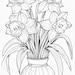 Coloring Book Pages - Flowers 5 Pages - Etsy