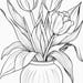 Coloring Book Pages - Flowers 5 Pages - Etsy