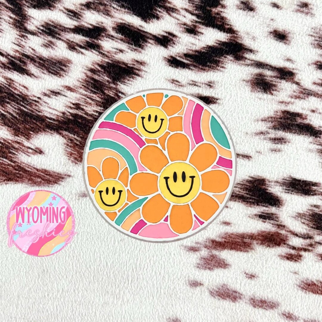Smiley Flower Air Freshener Freshie Car Accessories Car Air Fresheners ...