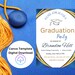 Editable Digital Download Graduation Party Invitation Template, Blue ...