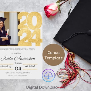 Editable Digital Download Graduation Party Invitation Template, Class ...