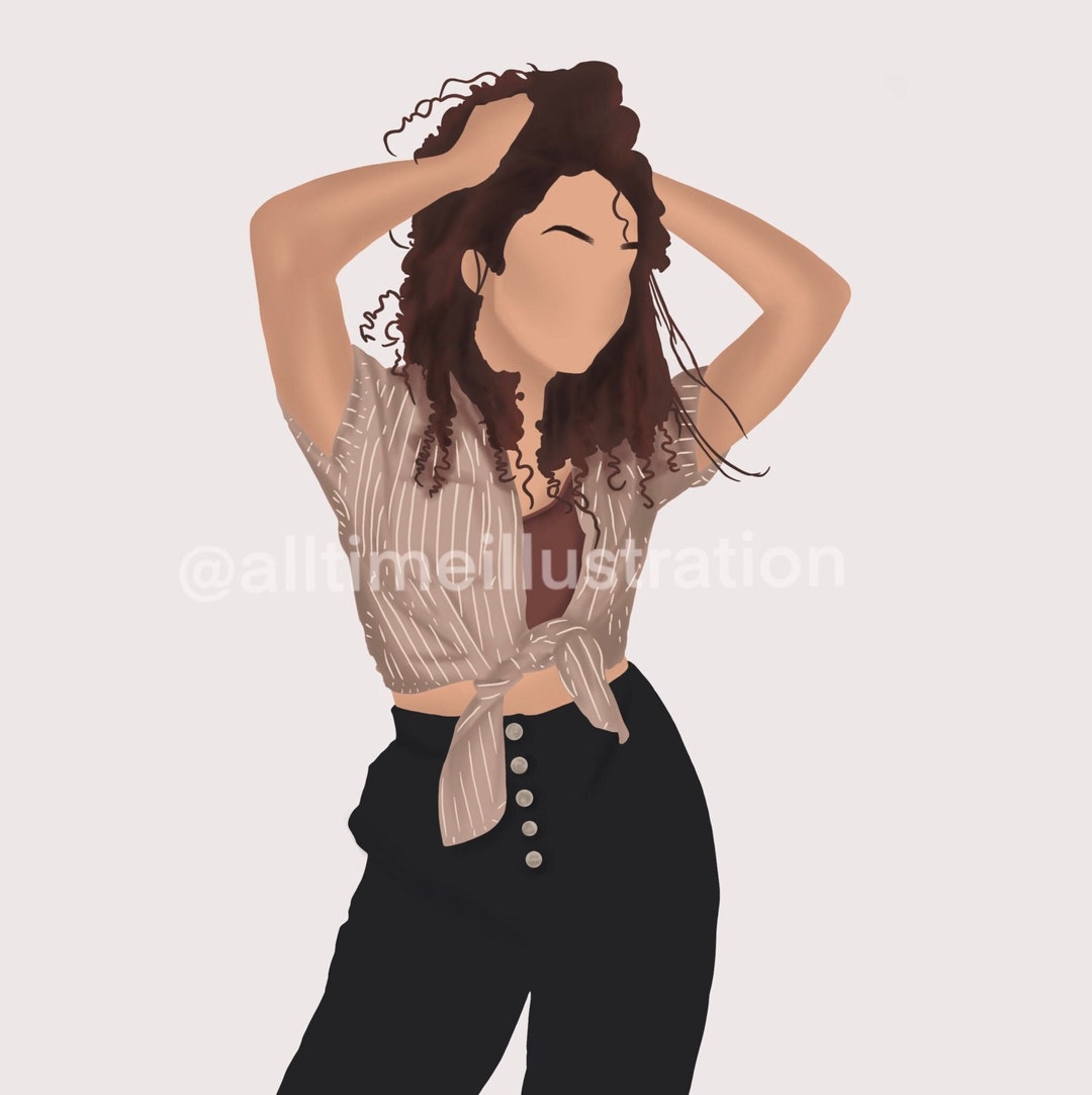 Bespoke Faceless Illustration Prints - Etsy