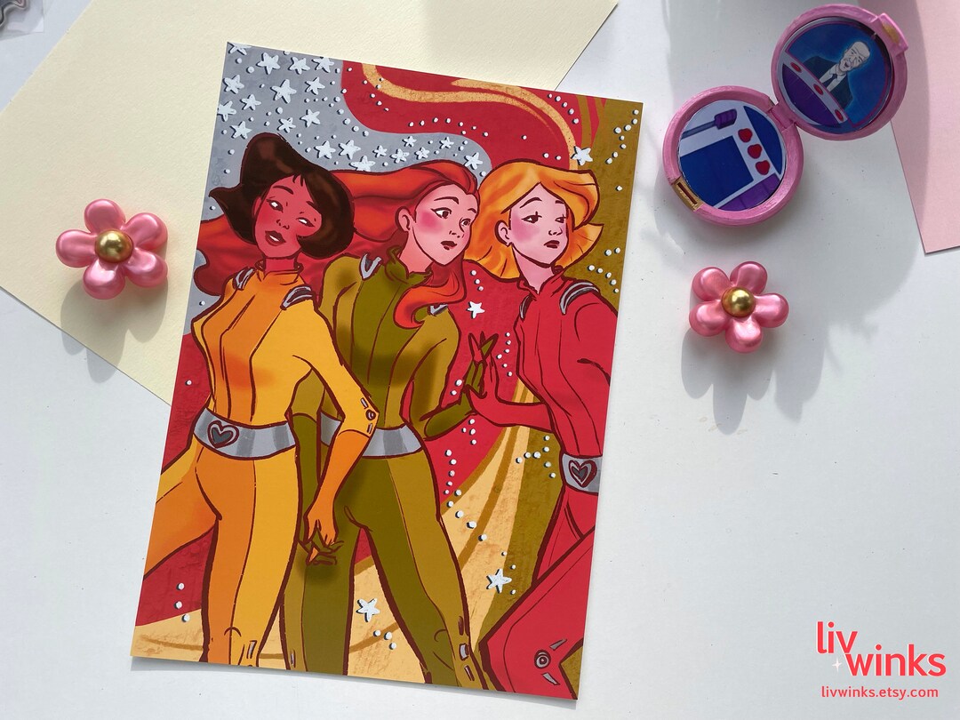 Totally Spies Art Print A4 Retro Spy Vibes - Etsy