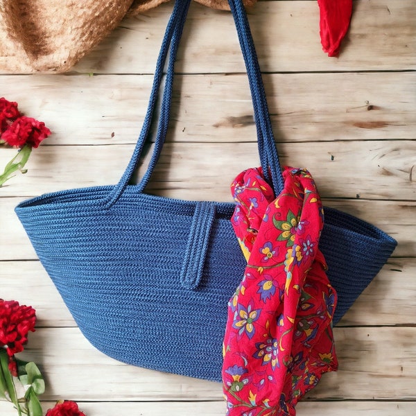 Colorful Jute Straw Beach Bag Set, Fashionable Purse Gift, Summer ...