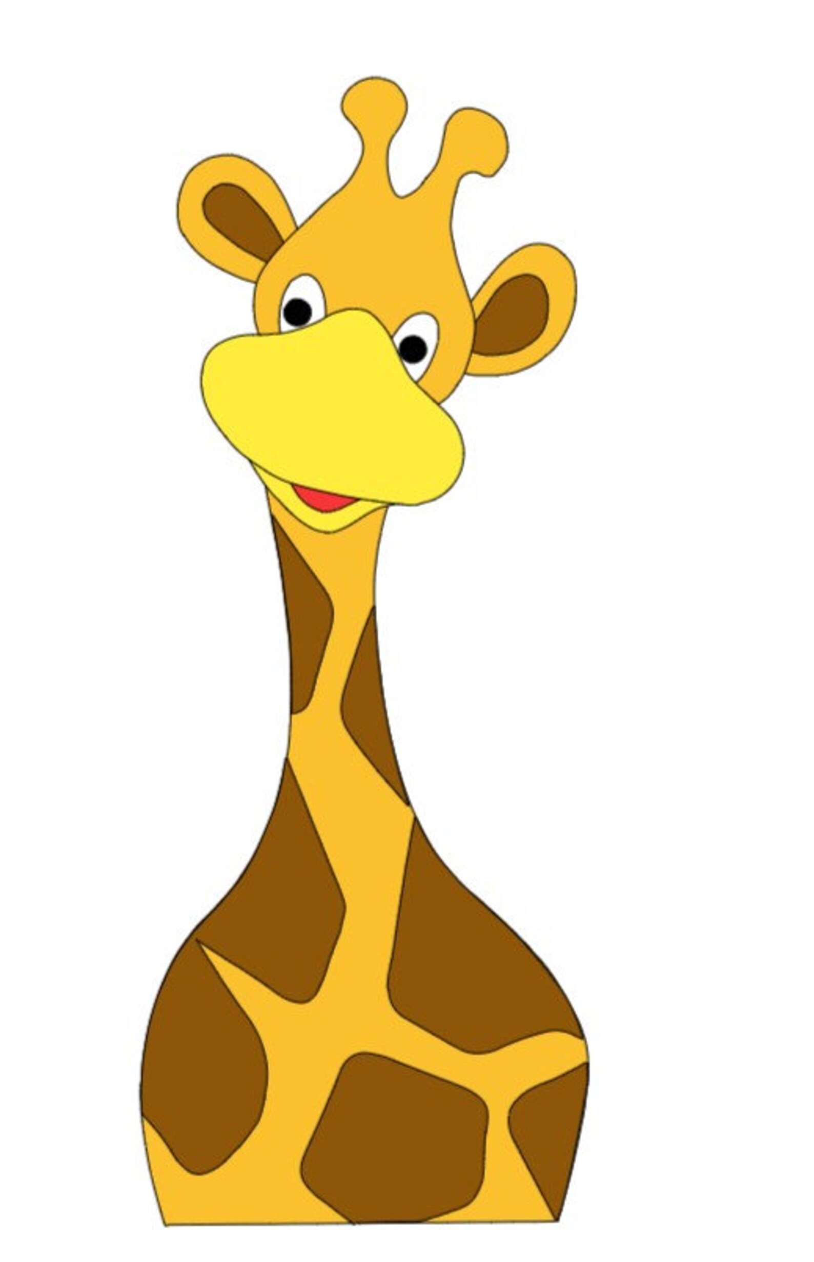 Layered Giraffe Head SVG File - Etsy