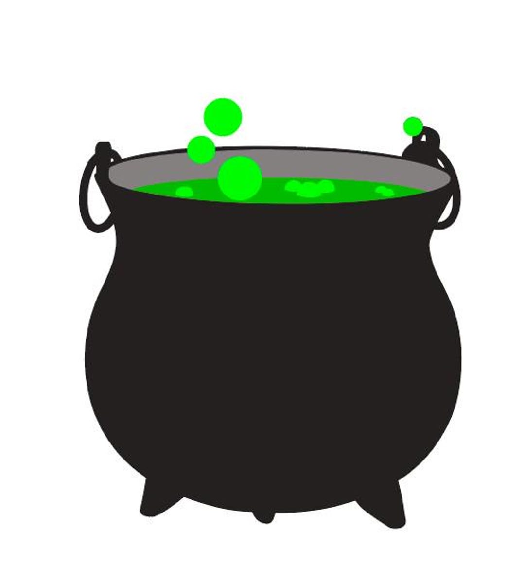 Halloween Cauldron Bubbling Witch SVG File - Etsy