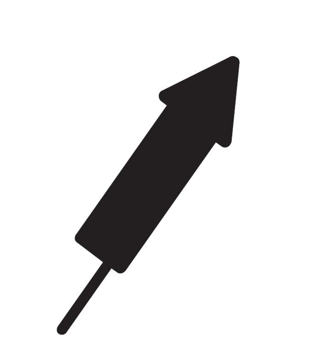4th of July New Years Rocket SVG File - Etsy