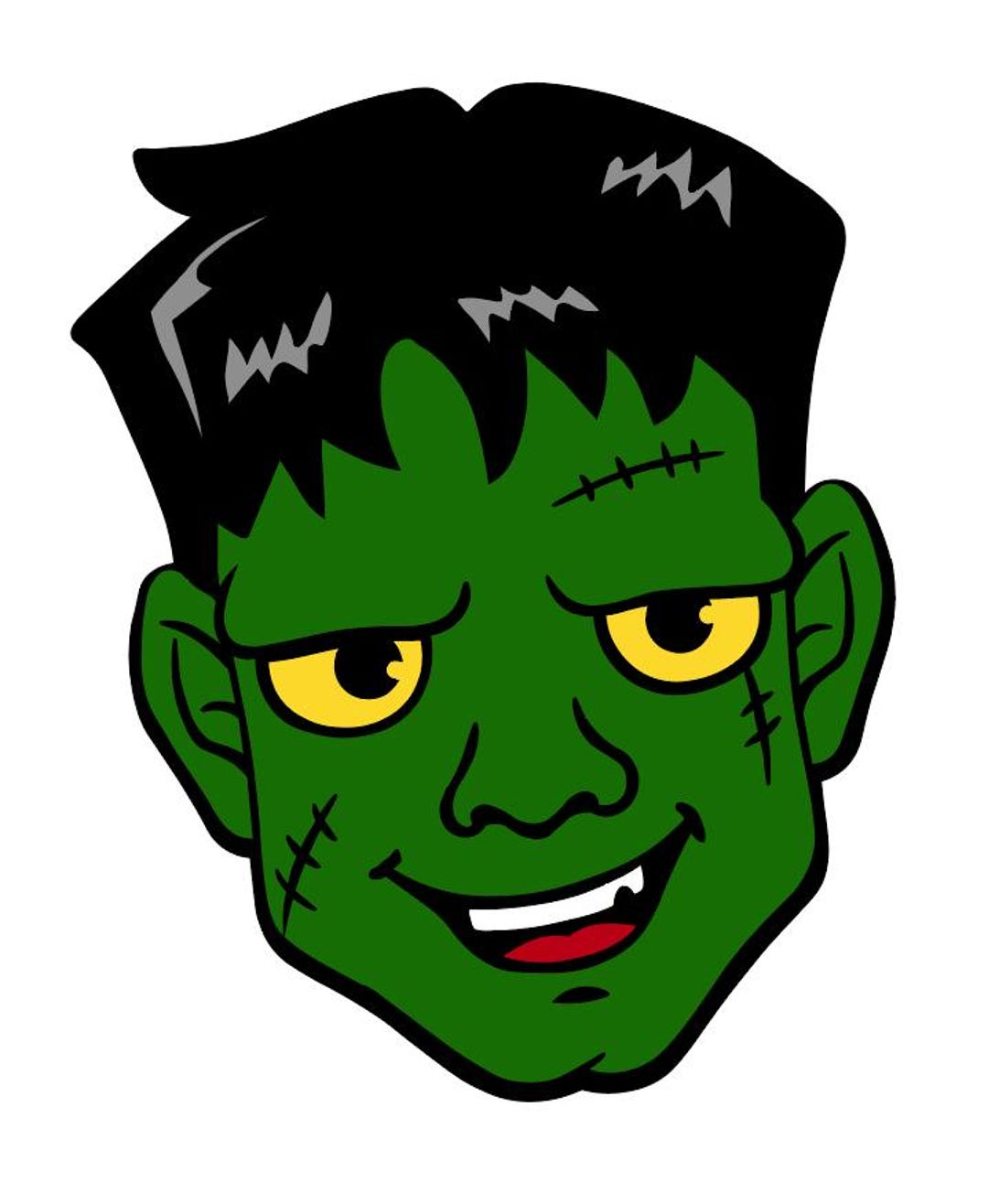 Layered Frankenstein Head Halloween SVG File - Etsy
