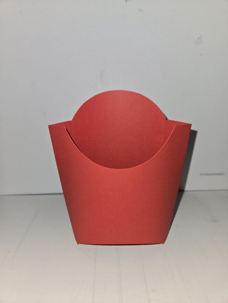 Fast Food French Fry Container Treat Favor Box SVG File - Etsy