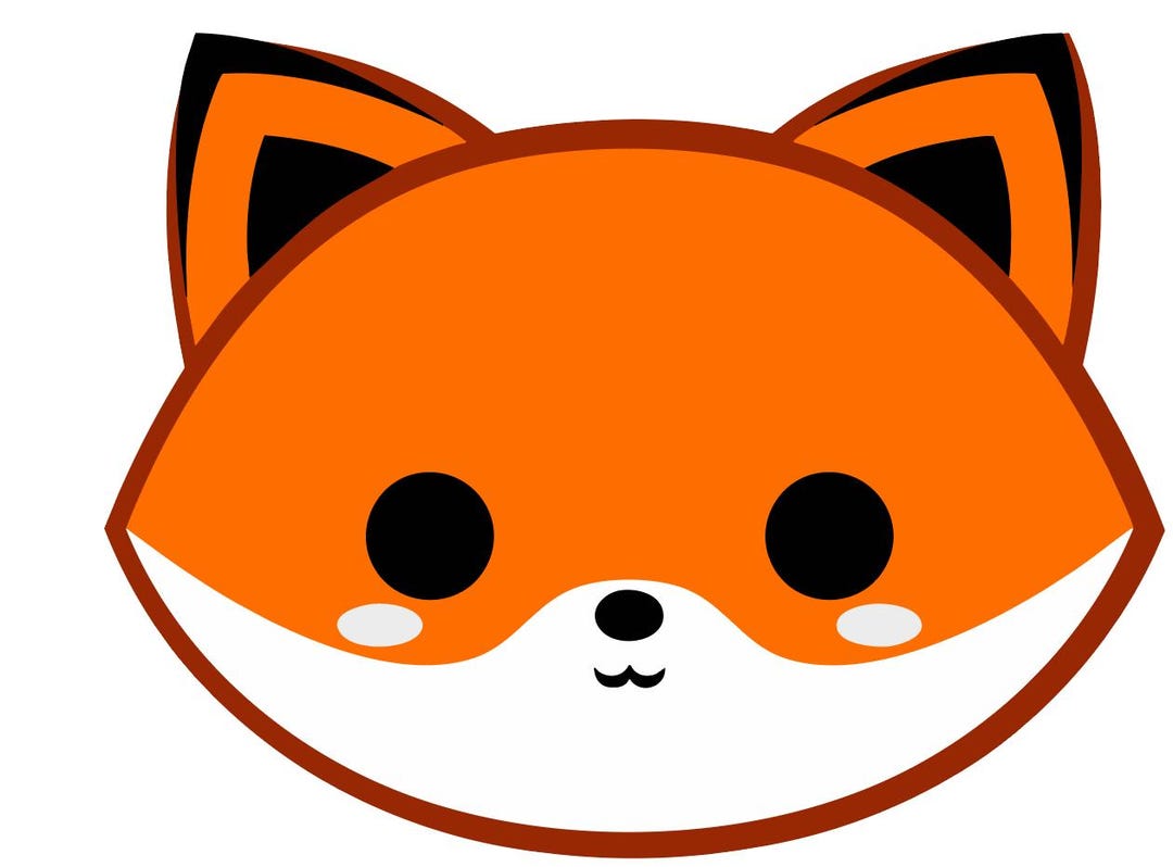 Layered Fox Head SVG File - Etsy