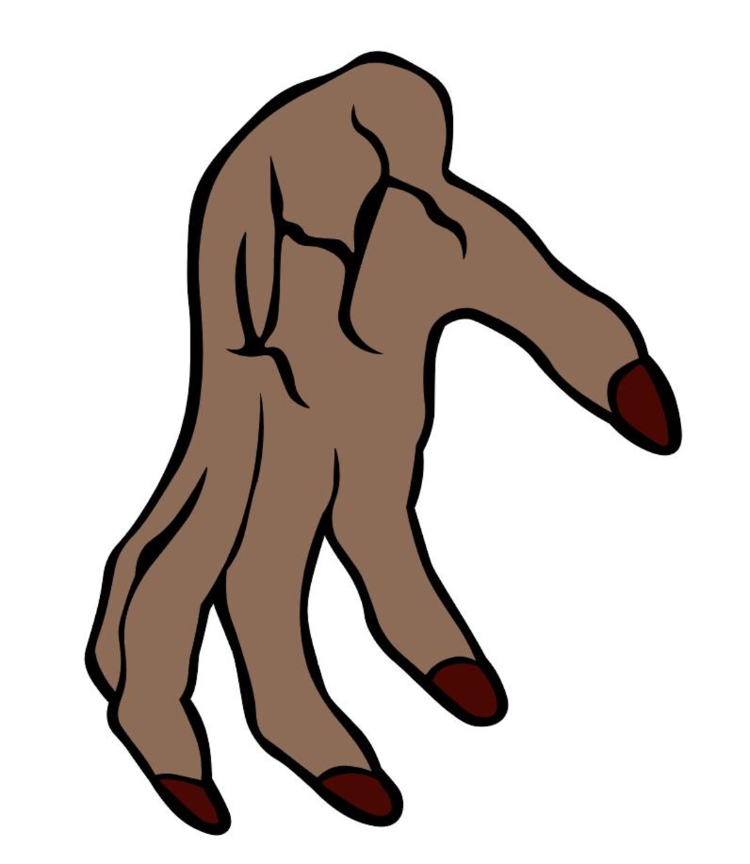 Layered Creepy Crawly Hand SVG File - Etsy