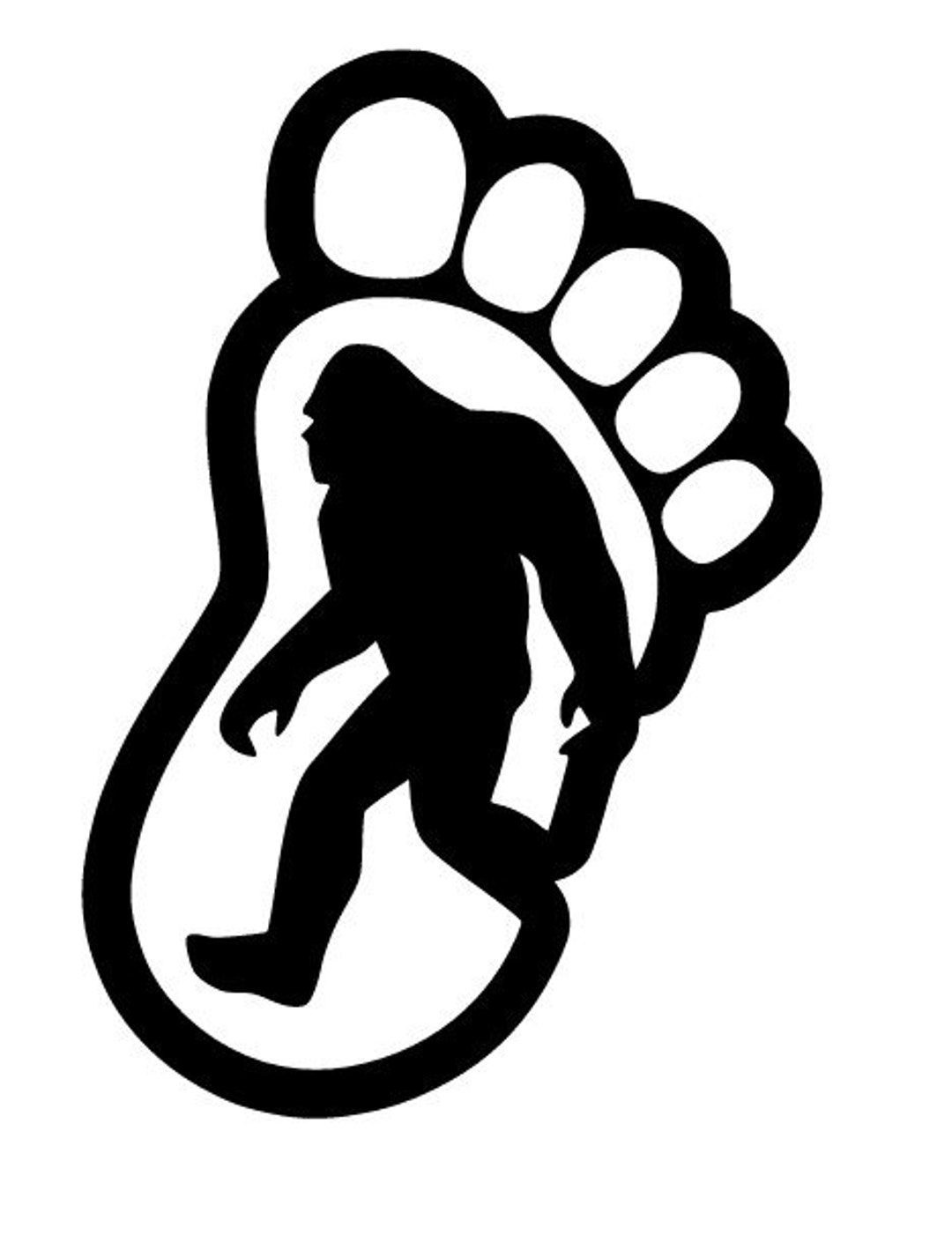 Big Foot With Big Foot SVG File - Etsy Canada
