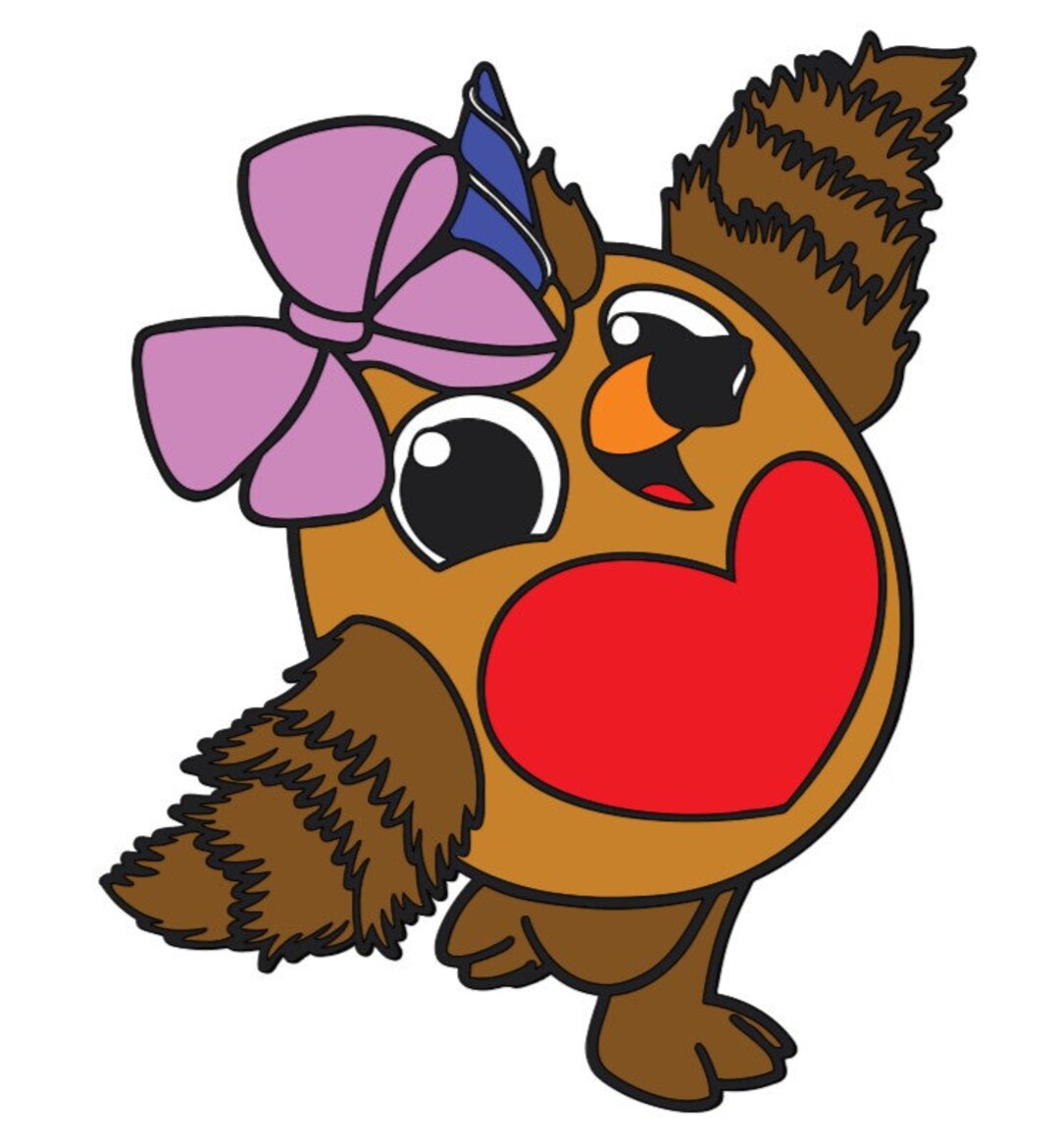 Bird Unicorn Squishy SVG Color Black and White - Etsy