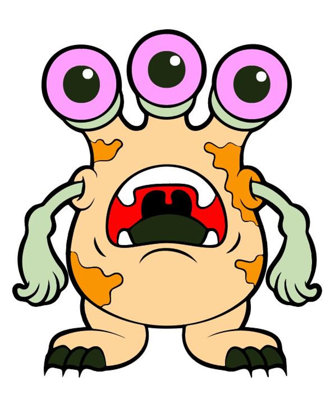 Three Eyed Monster Halloween SVG File - Etsy