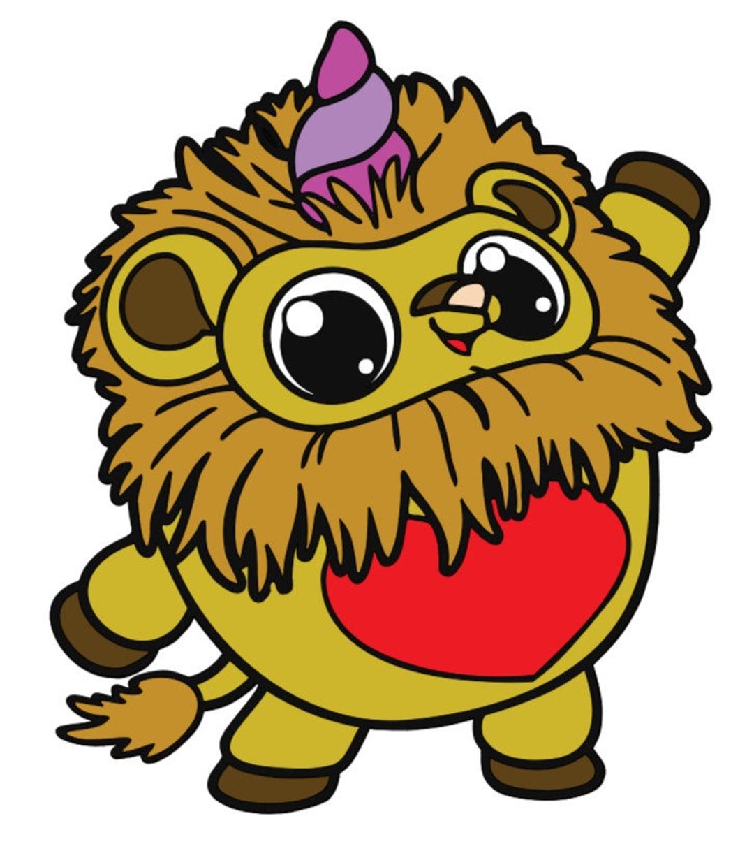 Lion Unicorn Animal Squishy SVG File Color B&W - Etsy