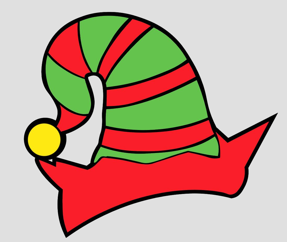 Elf Christmas Hat SVG File - Etsy