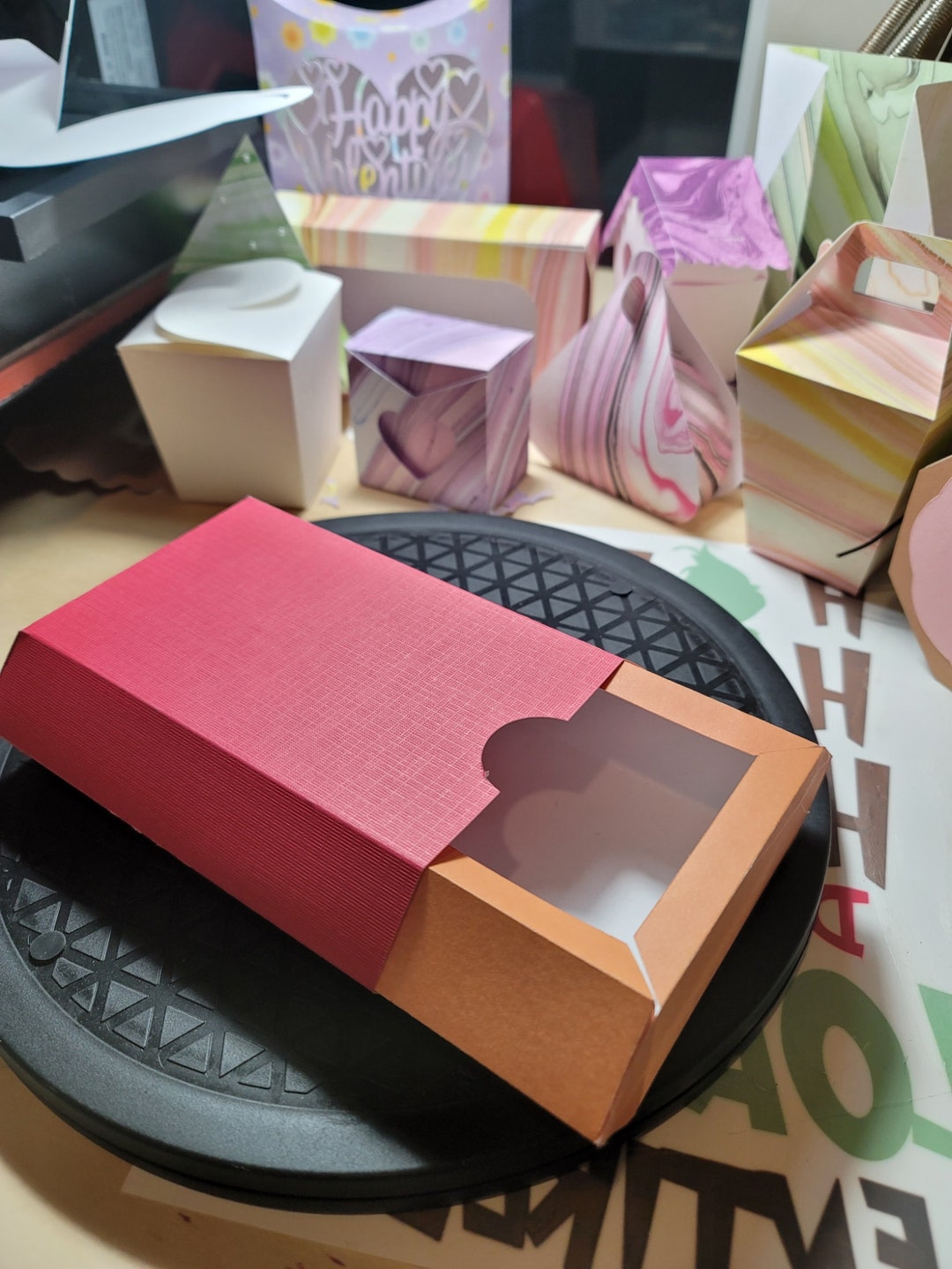 2 Part Box Favor Box Treat Box SVG File - Etsy