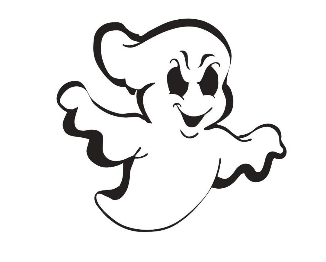 Scary Ghost for Halloween SVG File - Etsy