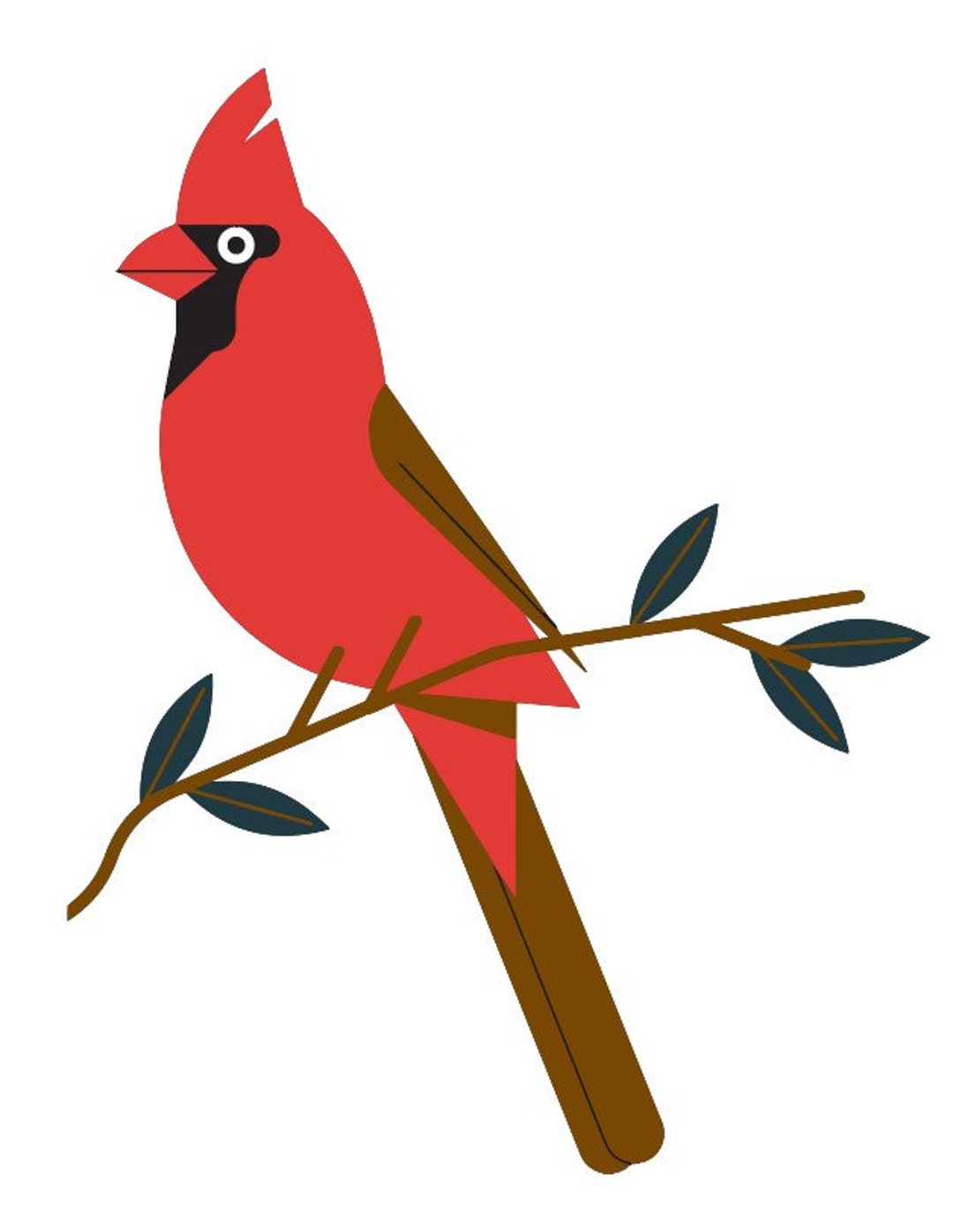 Layered Cardinal Bird Animal SVG File Color - Etsy