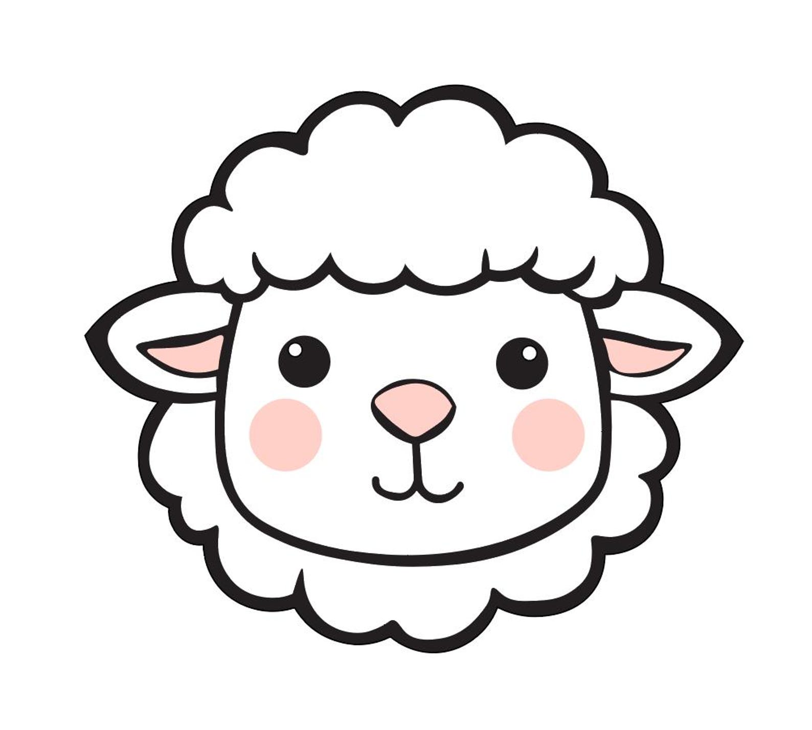 Layered Sheep Lamb Head SVG File - Etsy