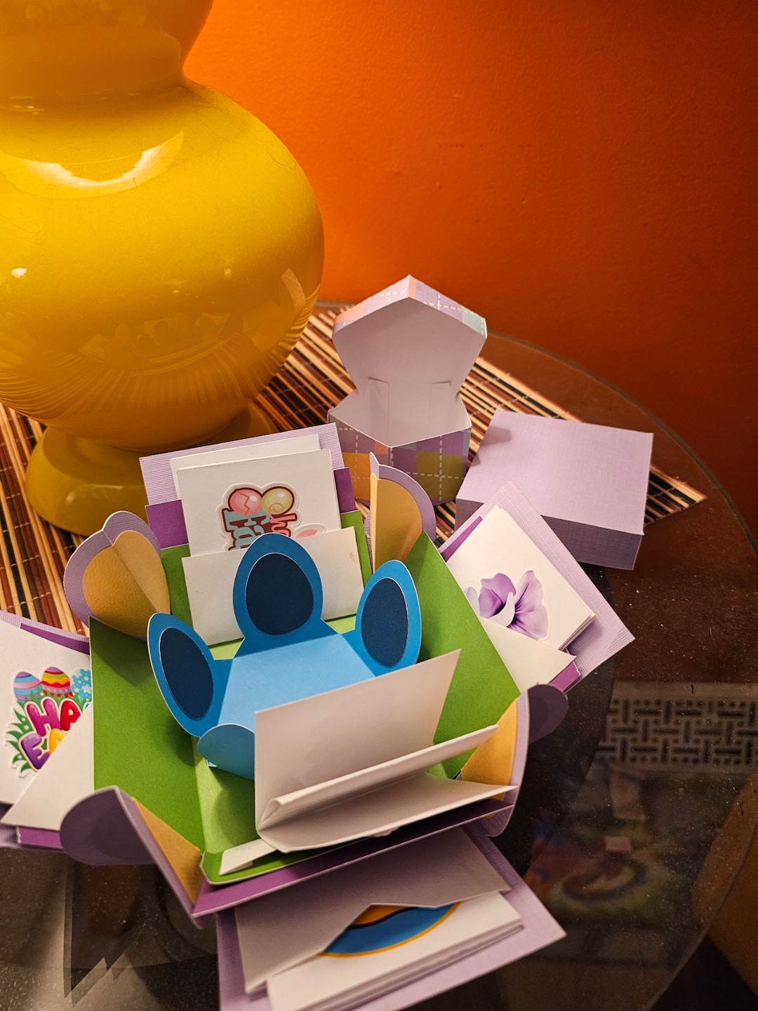 Exploding Easter Egg Favor Box With Cards SVG File - Etsy