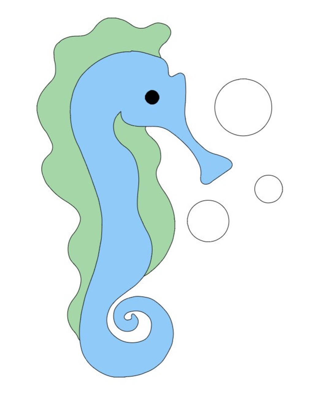 Layered Seahorse SVG File - Etsy