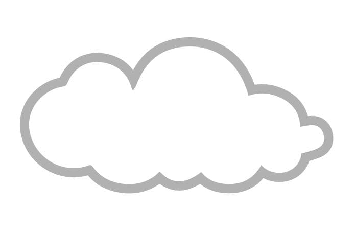 Layered Cloud SVG File - Etsy