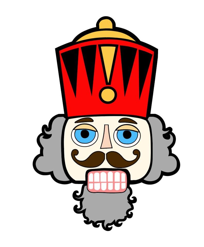 Layered Christmas Nutcracker Head SVG File - Etsy