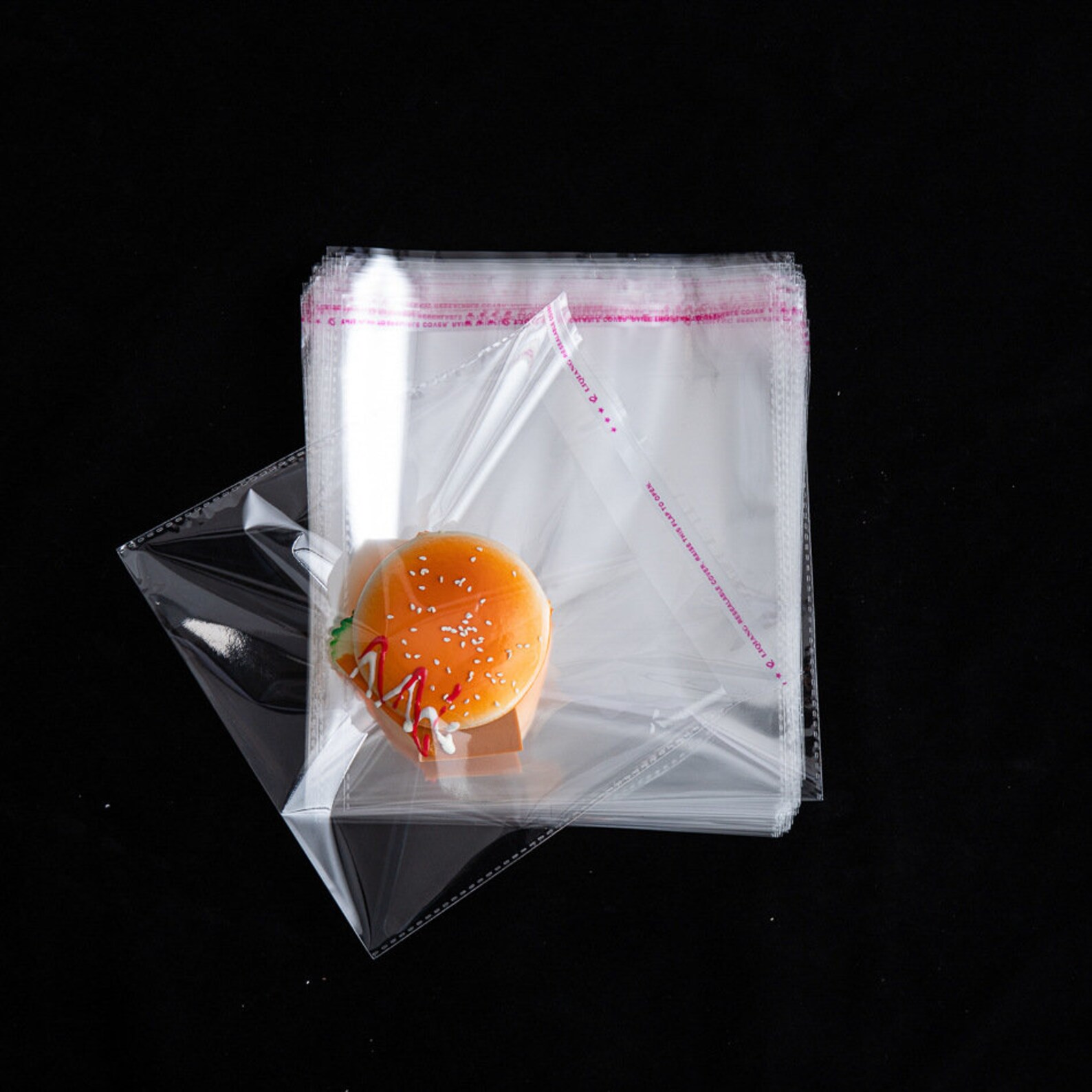 100-500 Clear Self Adhesive Poly Bags OPP Cellophane Plastic Bags ...