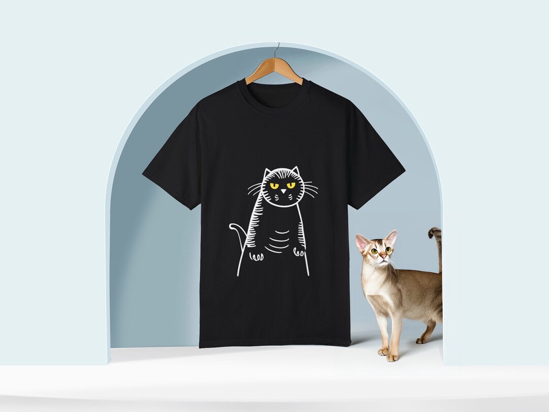 Catzilla Unique Cat T-shirt, Godzilla Parody, Funny T-shirt, Kawaii T ...