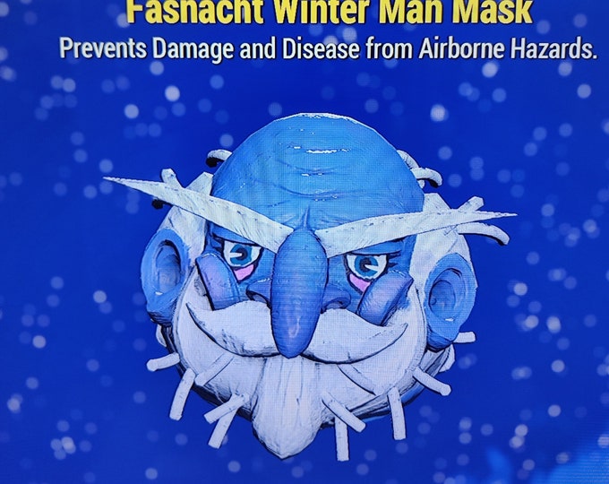 Fasnacht Winter Man Mask for Fallout 76 on XBOX - Etsy