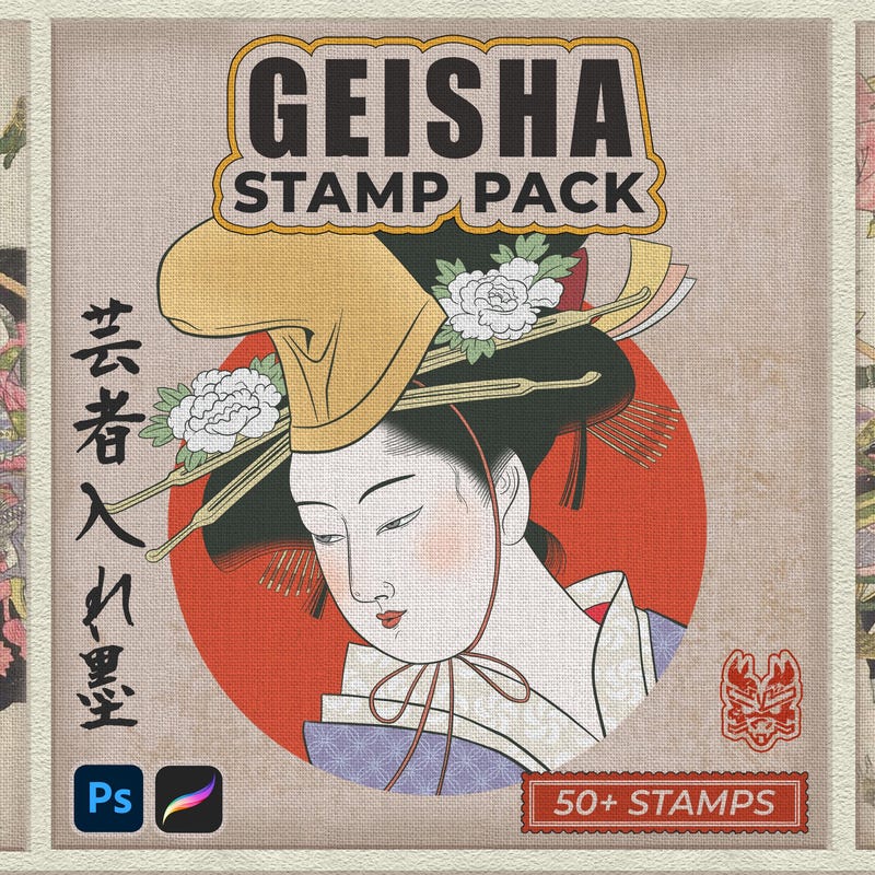 Geisha Stencils - Etsy