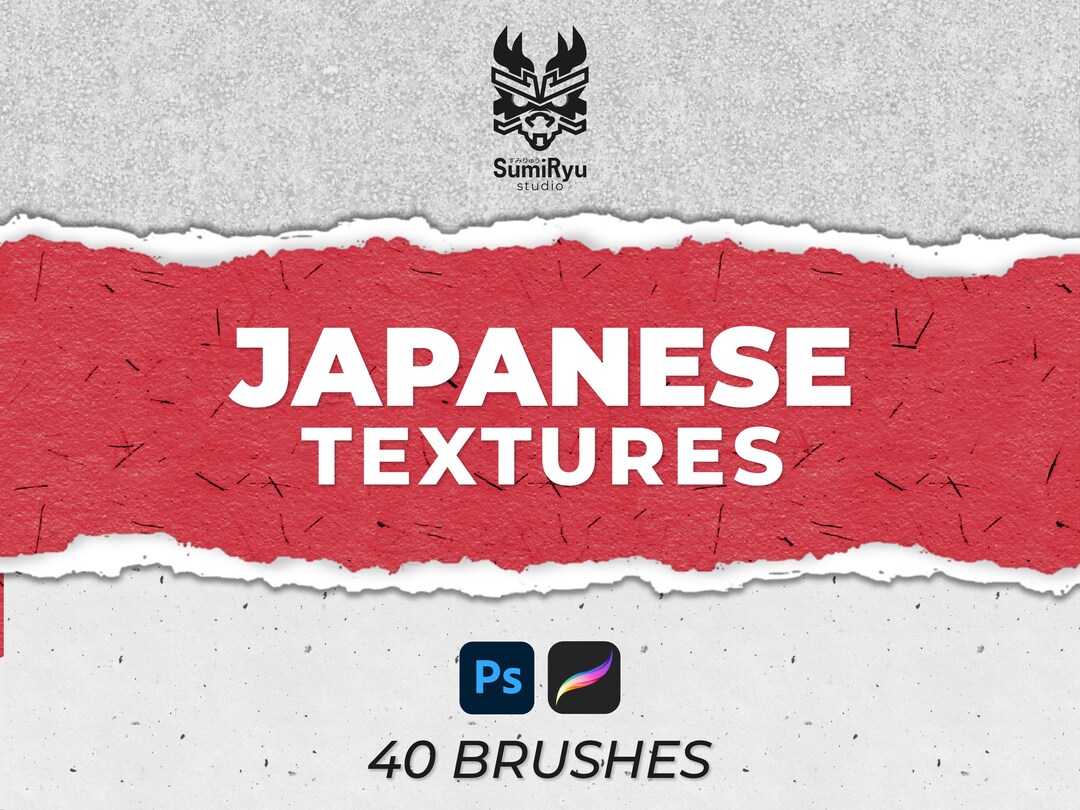 Japanese Paper Textures Brushes | Procreate & Photoshop Bundle ...