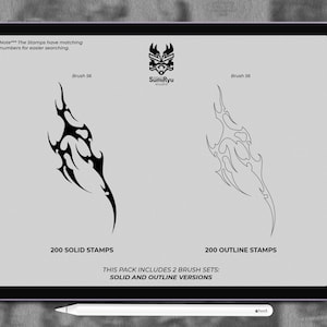 Cybersigilism Tattoo | Procreate & Photoshop | Stamps | Stencils ...