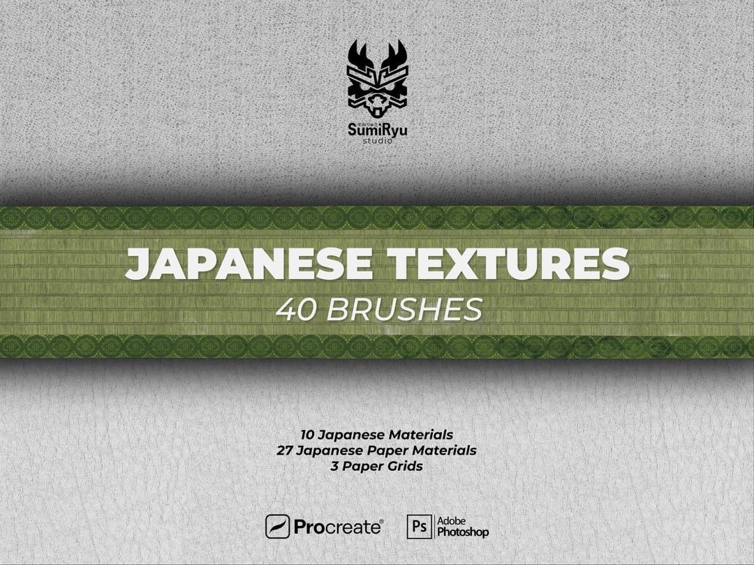 JAPANESE TEXTURES Procreate Patterns / Procreate Stencil / Procreate ...
